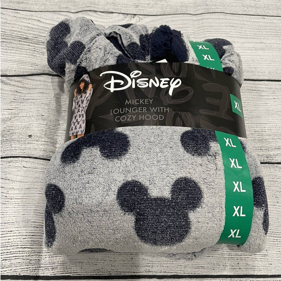 Disney | Intimates & Sleepwear | Disney Mickey Lounger With Sherpa Hood ...